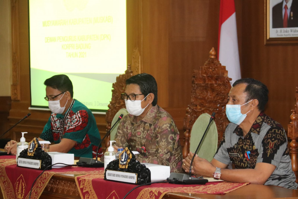 Muskab Korpri Kabupaten Badung, Adi Arnawa Tetap Ketua Pembina KORPRI ...